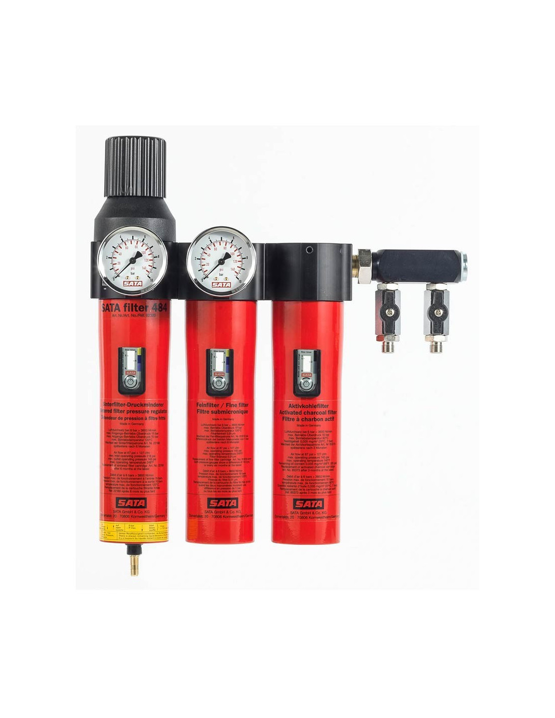 SATA Filtr 484 třístupňový jemný filtr s aktivním uhlím SATA 92320